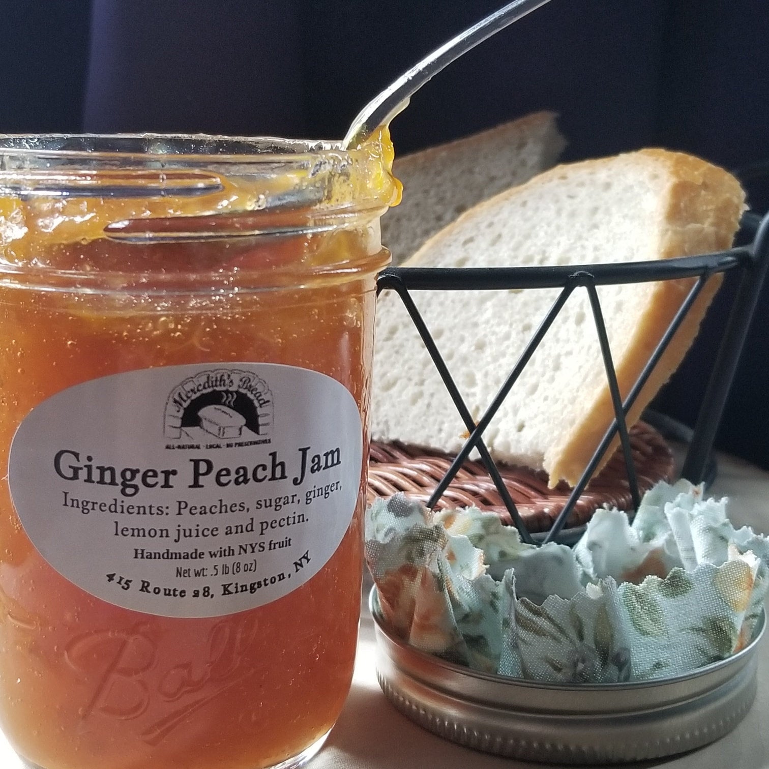 Ginger Peach Jam | Meredith's Bread